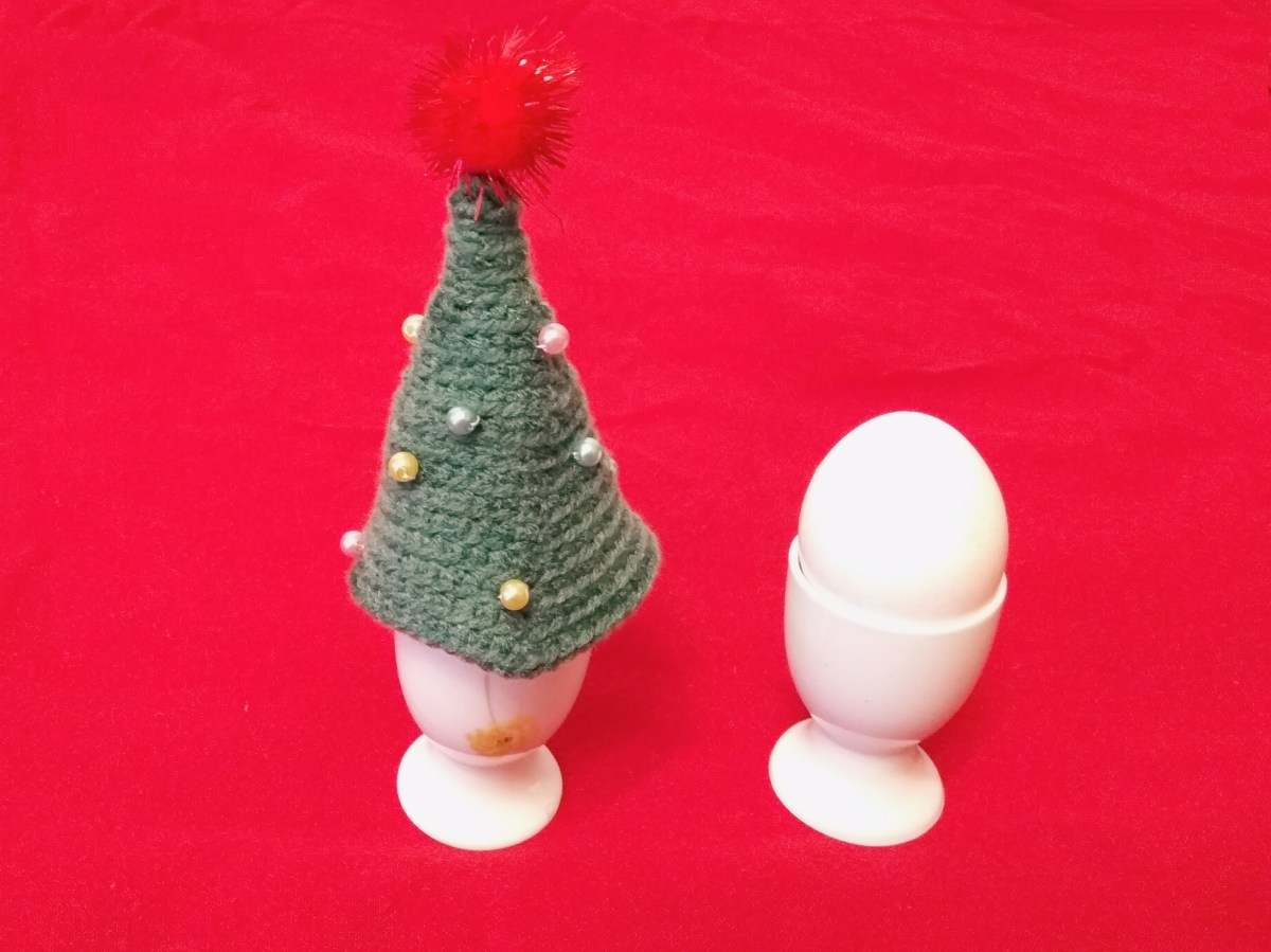 Crochet Christmas Tree Egg Cosy Secret Crochet Box